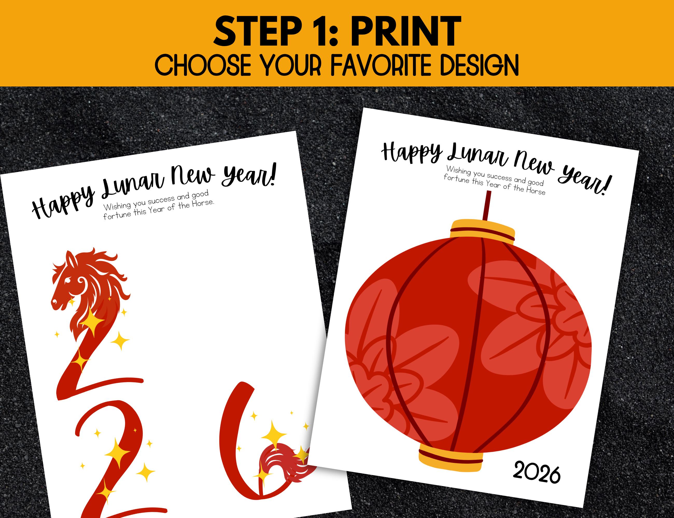 Chinese New Year Handprint, Lunar New Year, Year of the Horse ...
