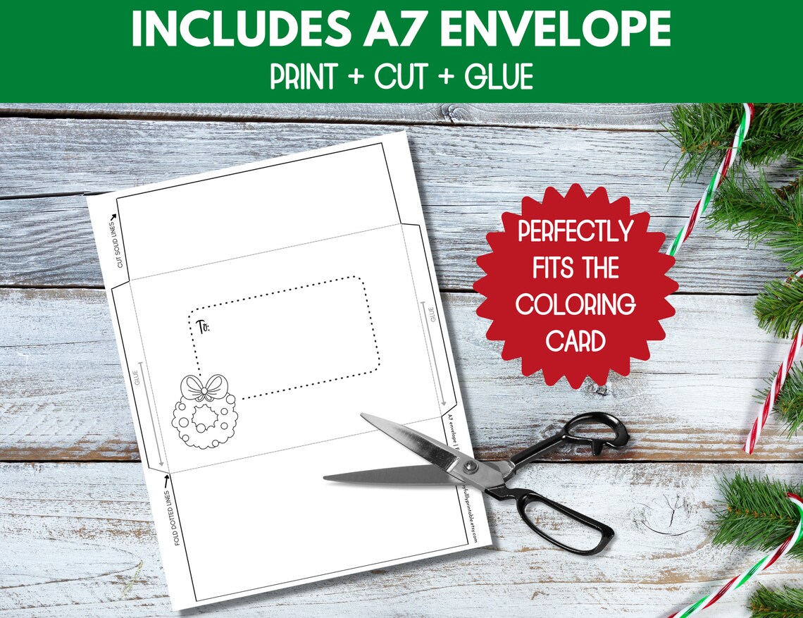 Holiday Teacher Coloring Card Printable Teacher Christmas - Etsy