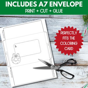 Holiday Teacher Coloring Card Printable, Teacher Christmas Card ...