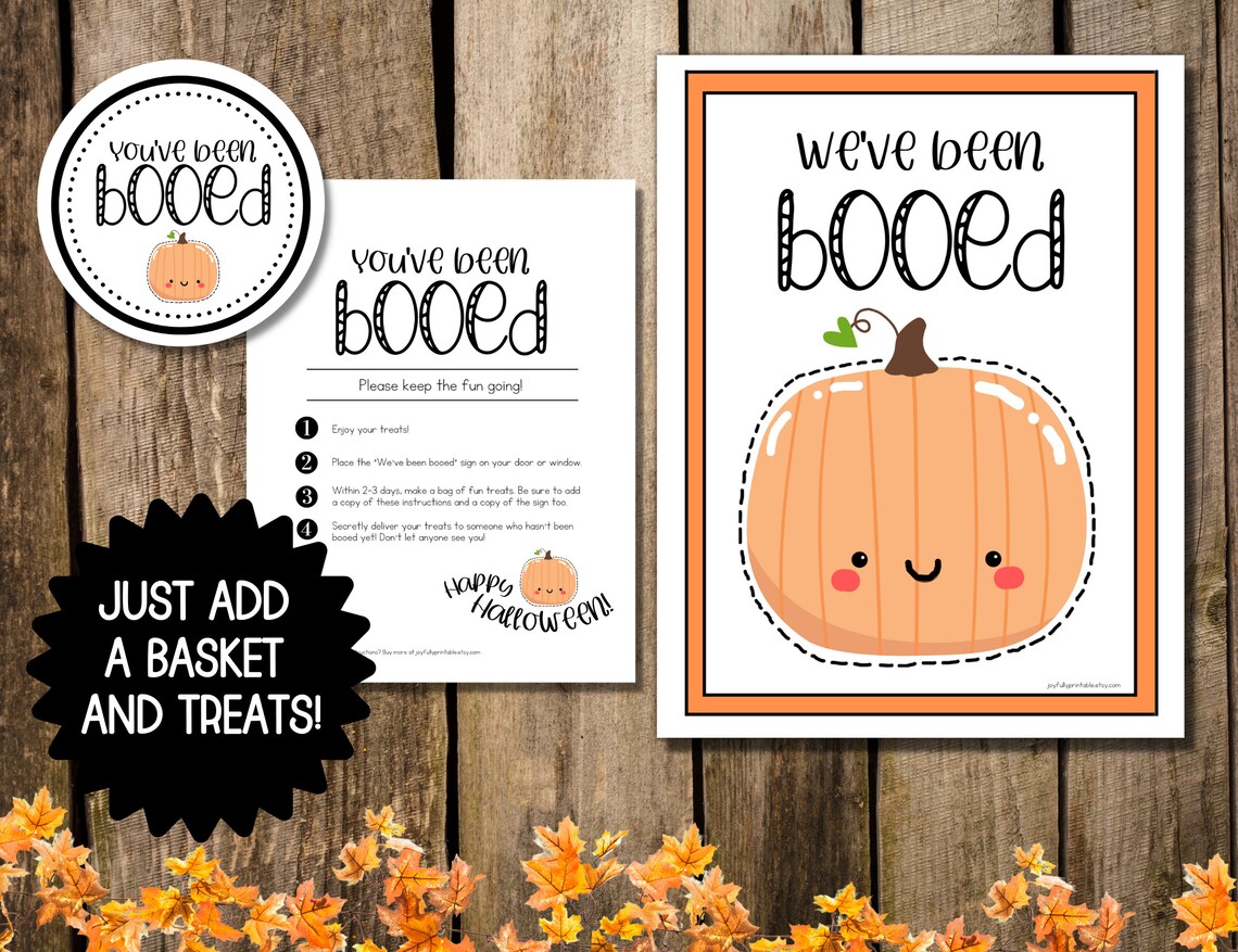 You've Been Booed Kit Printable Youve Been Booed - Etsy