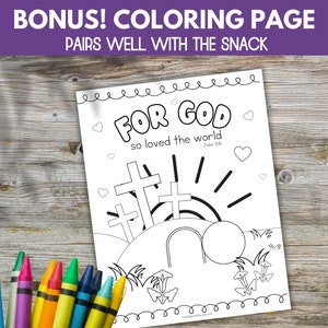 The Easter Story Snack Mix Printable, Treat Bag Topper, Easter Party ...