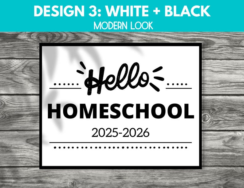 First Day of Homeschool Sign, First Day of Homeschool Printable ...