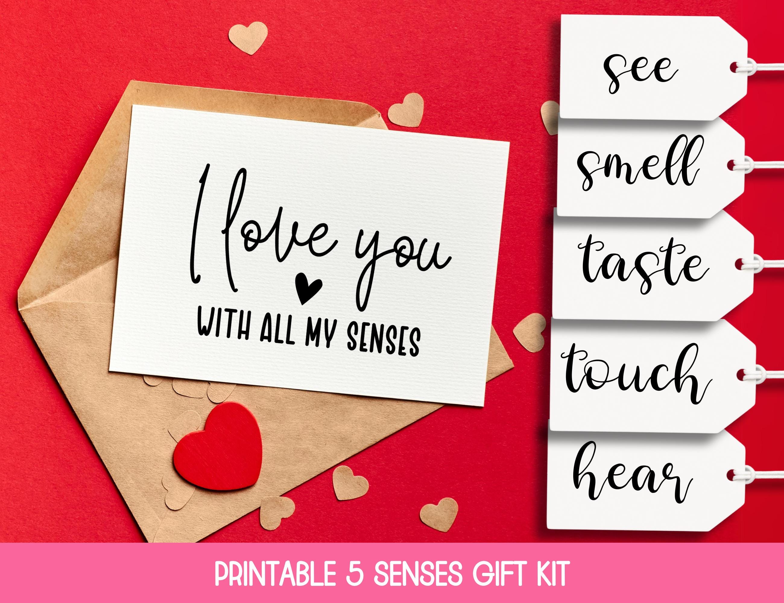 5 Senses Gift Tags, 5 Senses Card, 5 Senses Printable, 5 Senses Themed ...