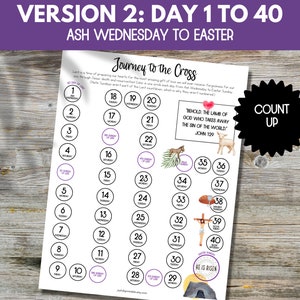 Printable Lent Calendar, Lenten Calendar, Ash Wednesday Printable ...