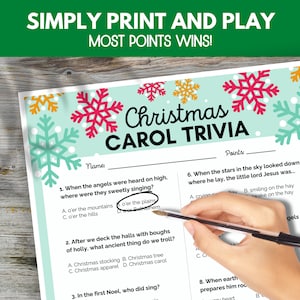 Christmas Song Trivia, Christmas Trivia Games, Christmas Carol ...