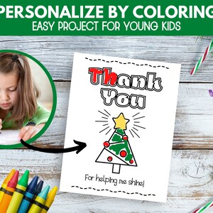 Holiday Teacher Coloring Card Printable, Teacher Christmas Card ...