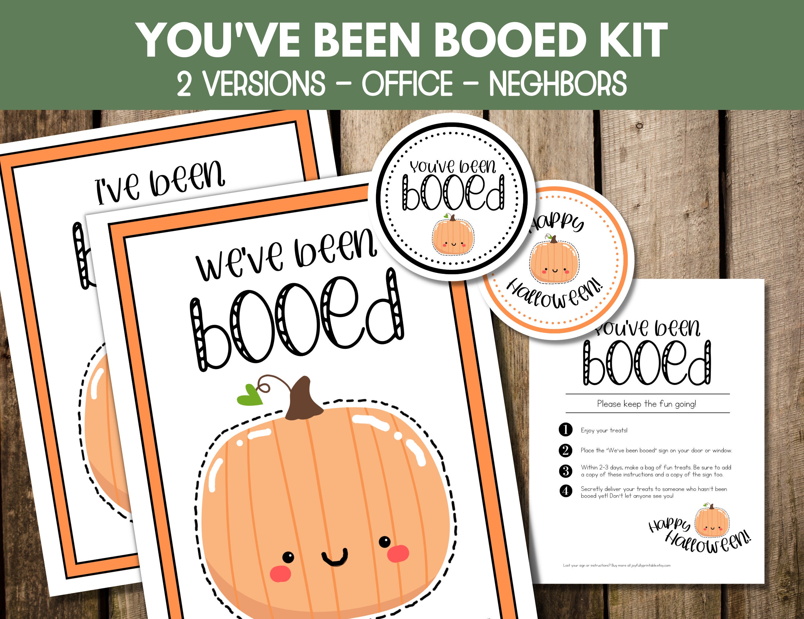 You've Been Booed Kit Printable Youve Been Booed - Etsy