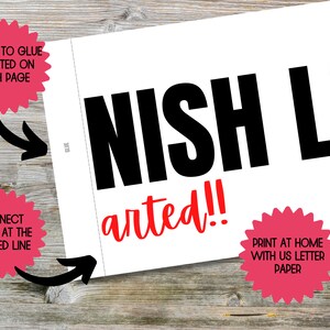 Kindergarten Finish Line Printable Banner, Kindergarten Graduation ...