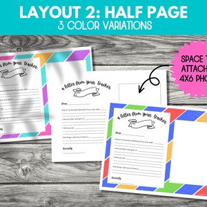 Teacher End of School Letter Printable, Teacher Goodbye Letter to Kids ...