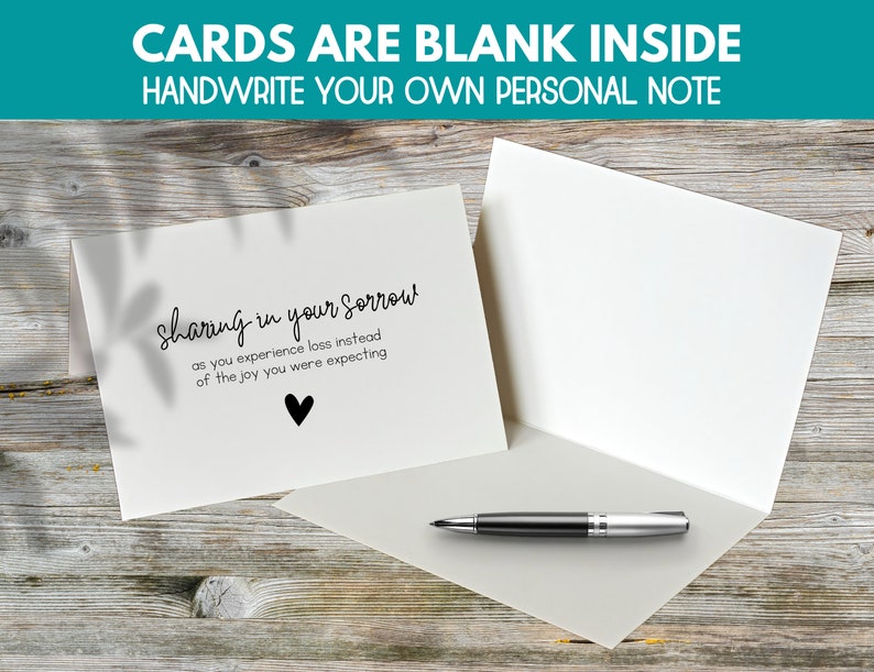 Miscarriage Sympathy Card Printable, Card for Miscarriage, Sympathy ...