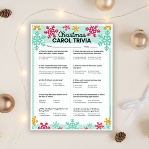 Christmas Song Trivia, Christmas Trivia Games, Christmas Carol ...