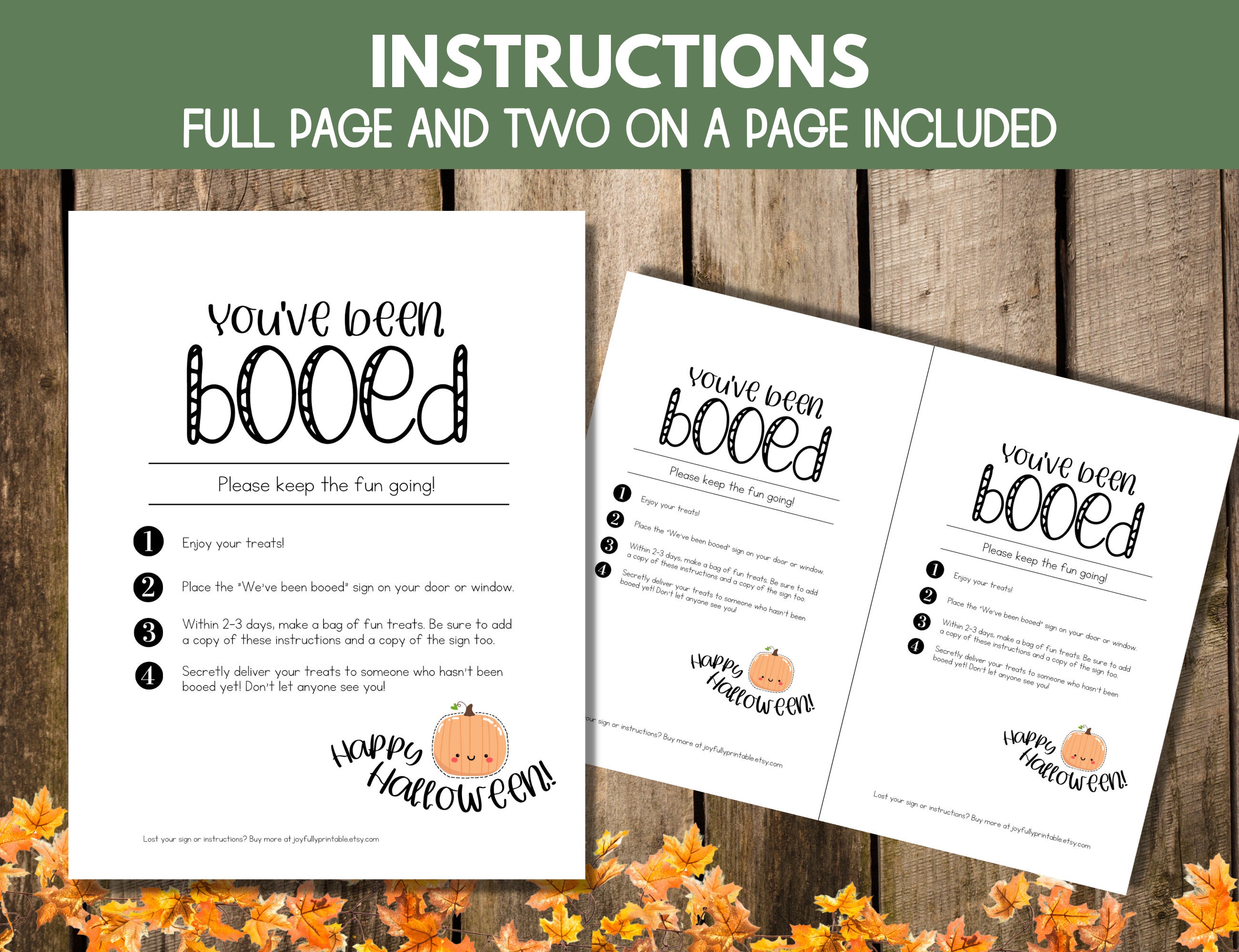 You've Been Booed Kit Printable Youve Been Booed - Etsy