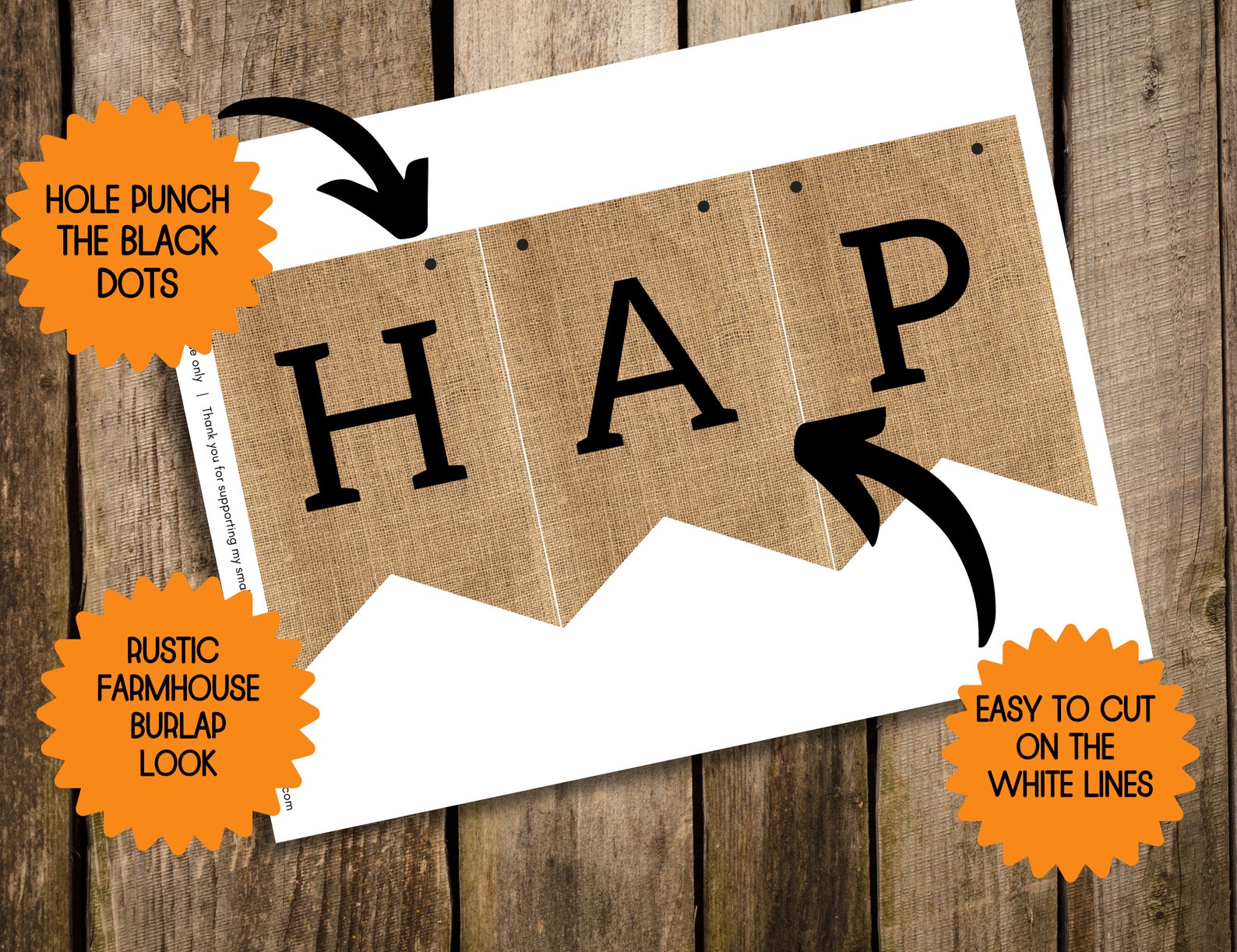 Happy Fall Banner Printable, Fall Banner for Mantle, Printable Fall ...