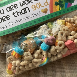 St. Patrick's Day Treat Bag Topper Printable, St Patricks Day Tag, St ...