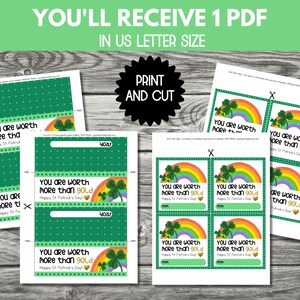 St. Patrick's Day Treat Bag Topper Printable, St Patricks Day Tag, St ...