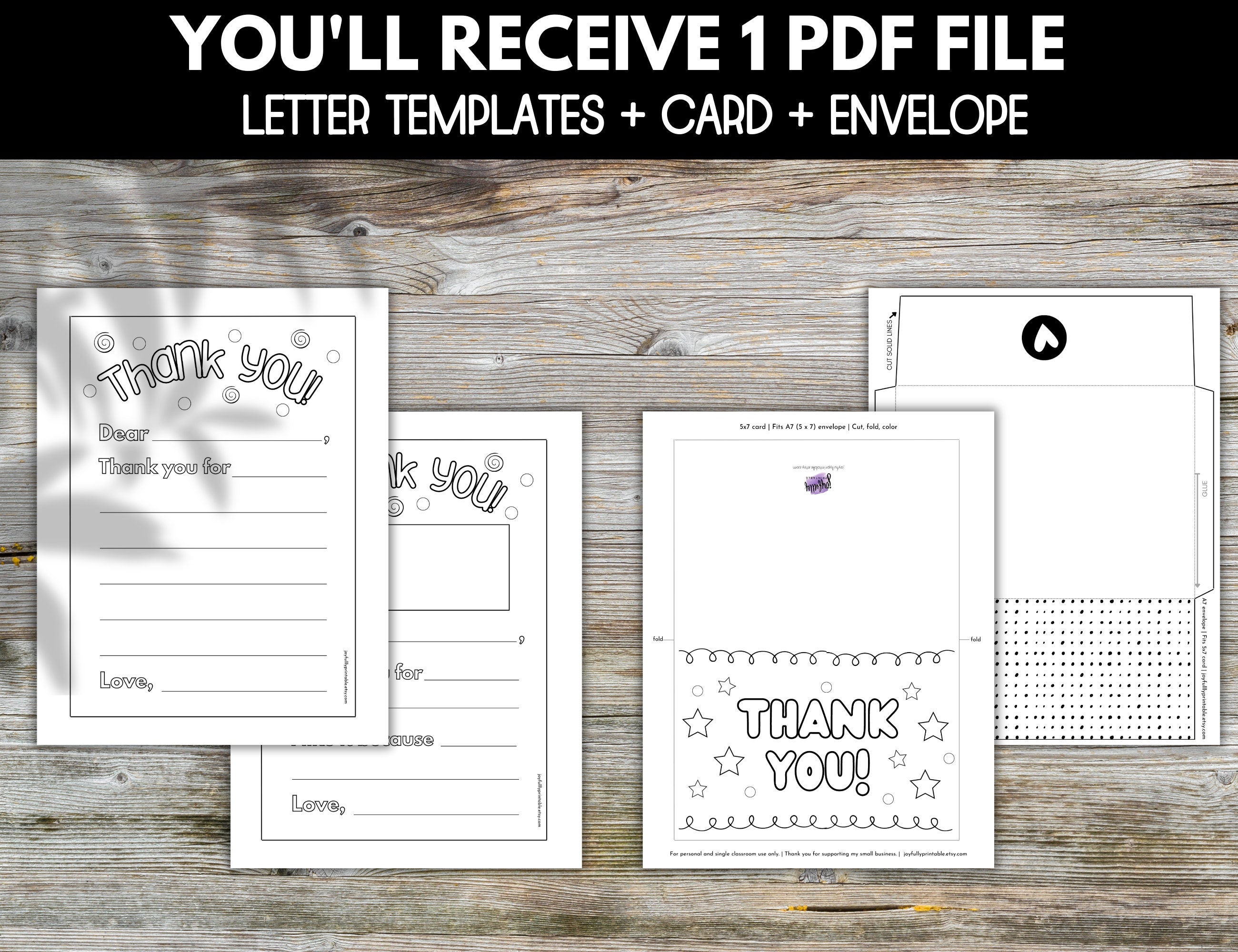 Printable Coloring Thank You Card, Thank You Coloring Card, Thank You ...