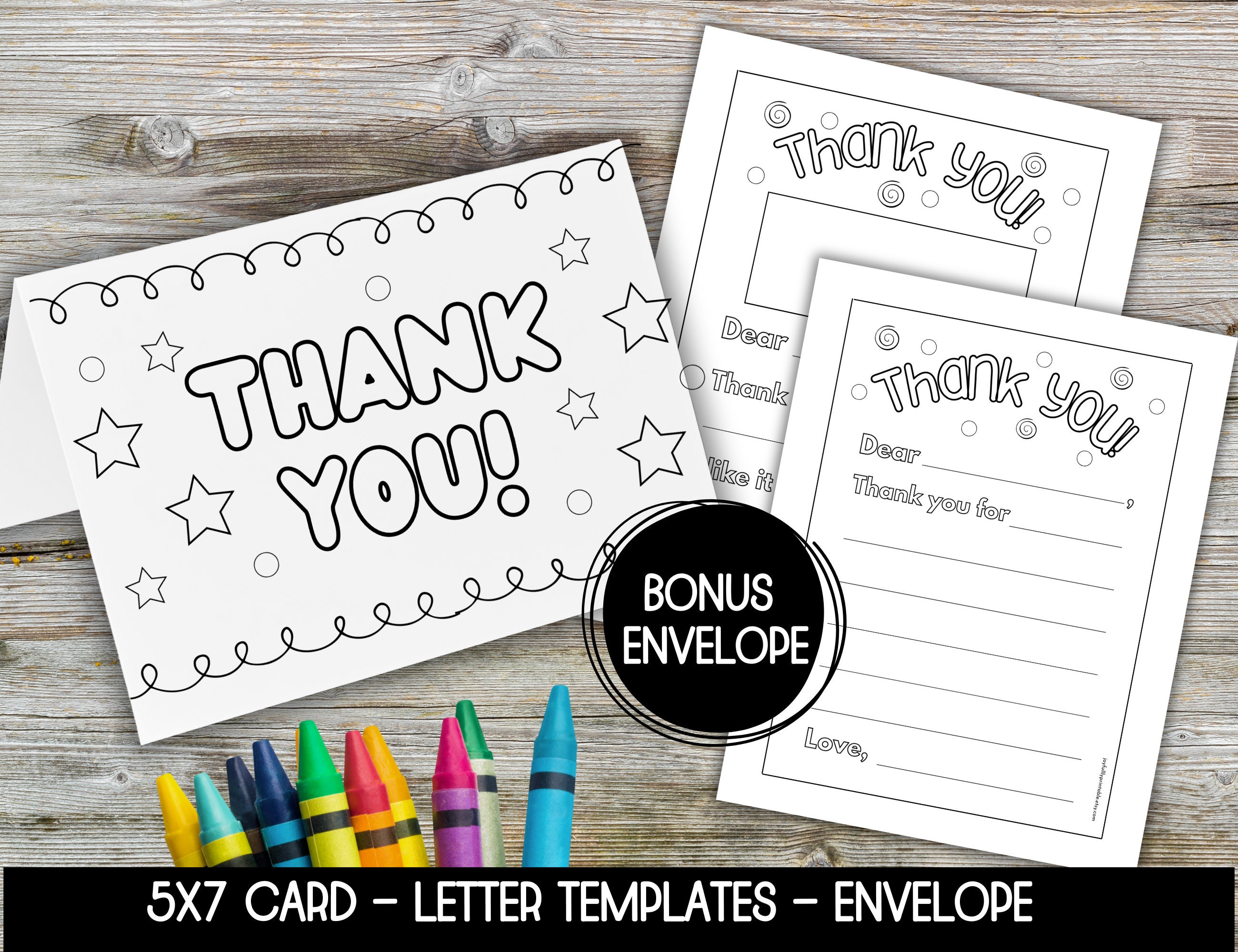 Printable Coloring Thank You Card, Thank You Coloring Card, Thank You ...