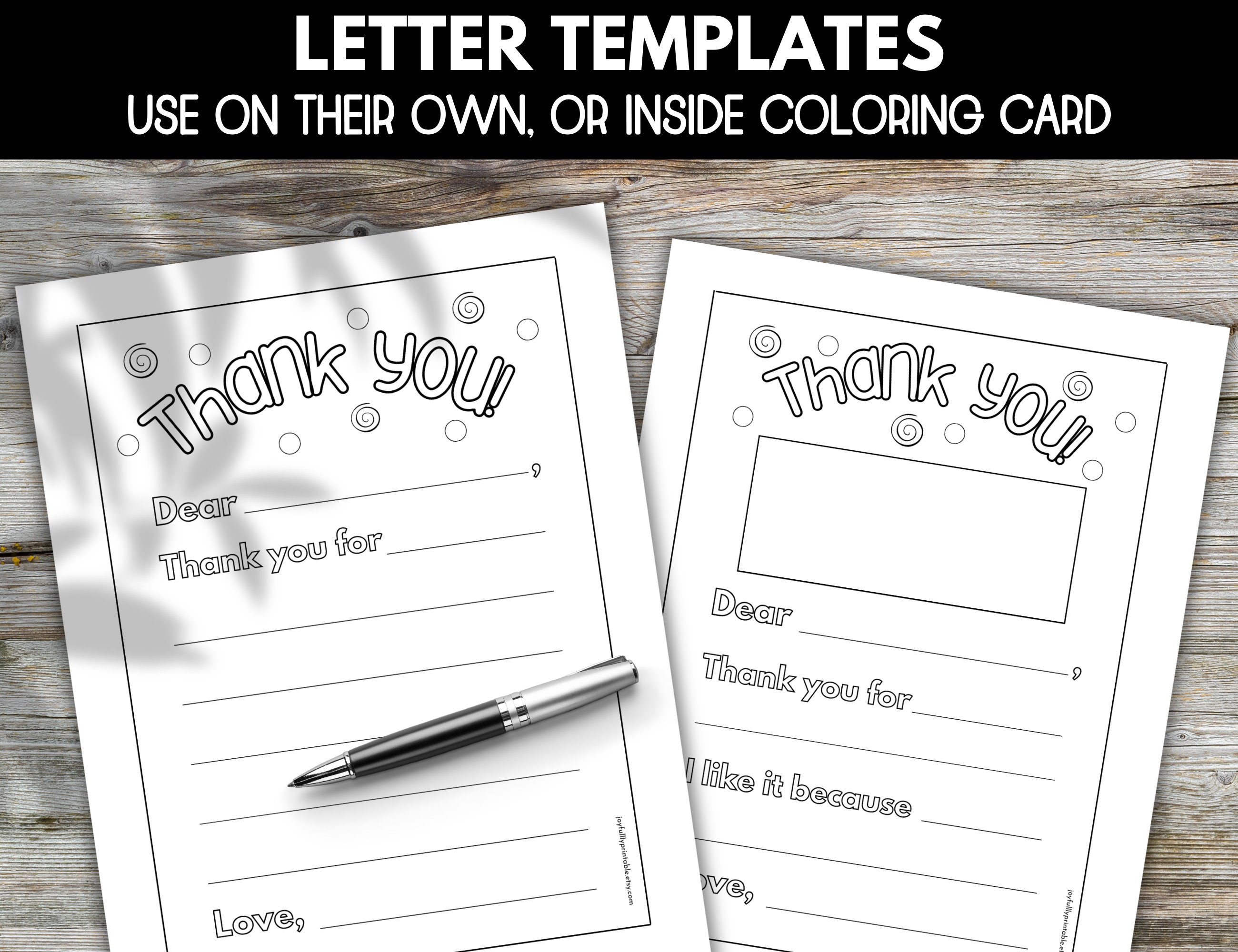 Printable Coloring Thank You Card, Thank You Coloring Card, Thank You ...