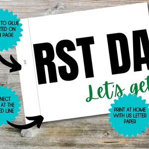First and Last Day of School Printable Banner Bundle, Back to School ...