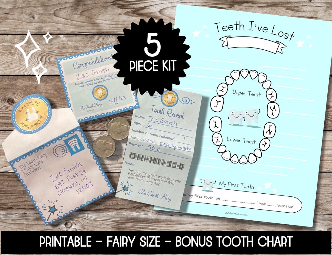Tooth Fairy Note for Boy Printable, Tooth Fairy Letter Boy, Tooth Fairy ...