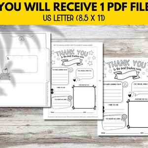 Teacher Appreciation Questionnaire, Printable Teacher Appreciation Card ...