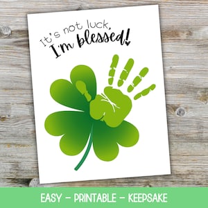 St. Patricks Day Handprint Craft, St. Patrick's Day Handprint Art ...
