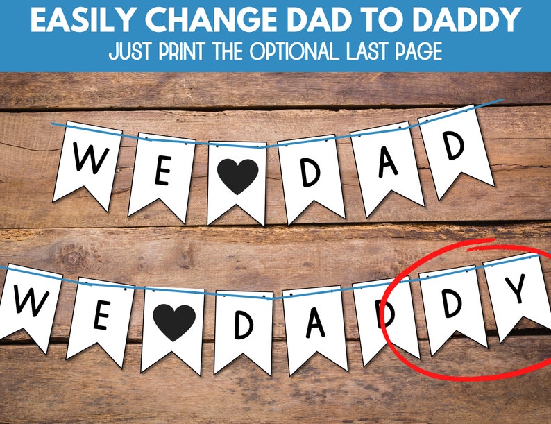 Father's Day Coloring Banner, Father's Day Banner Printable, Father's ...