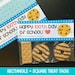 100th Day of School Treat Bag Topper Printable, Happy 100th Day of ...