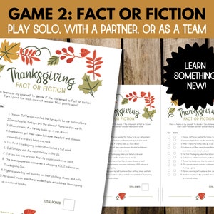 Thanksgiving Trivia Games, Thanksgiving Games for Family, Thanksgiving ...