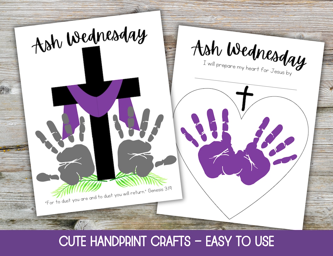Ash Wednesday Craft, Ash Wednesday for Kids, Catholic Lent for Kids ...