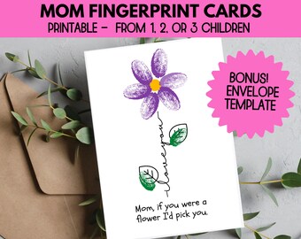 Grandma Card Printable Grandma Handprint Craft Grandparents - Etsy