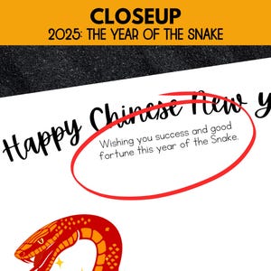 Chinese New Year Handprint, Lunar New Year, Year of the Snake ...