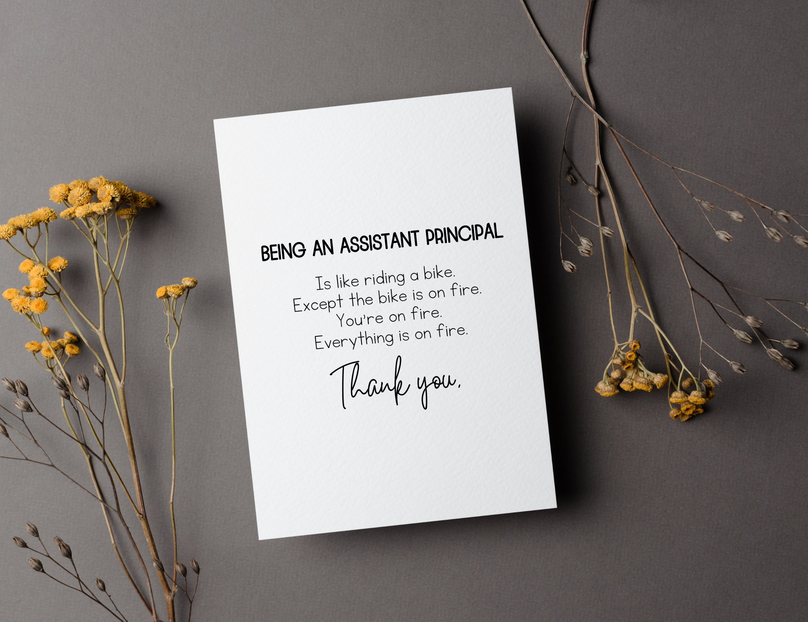 Assistant Principal Appreciation Card Printable, Assistant Principal ...