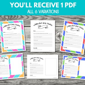 Teacher End of School Letter Printable, Teacher Goodbye Letter to Kids ...
