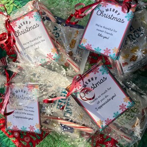 Christmas Treat Tags, Christmas Thank You Gift Tags, Christmas Neighbor ...