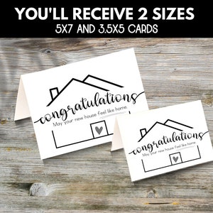 New Home Card, House Warming Card, New House Card, Moving Card ...