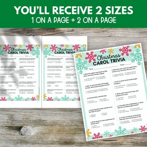 Christmas Song Trivia, Christmas Trivia Games, Christmas Carol ...
