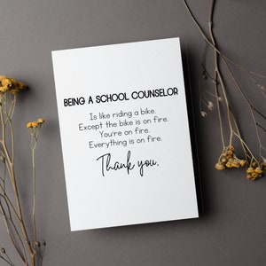 School Counselor Appreciation Printable Card, School Counselor Thank ...