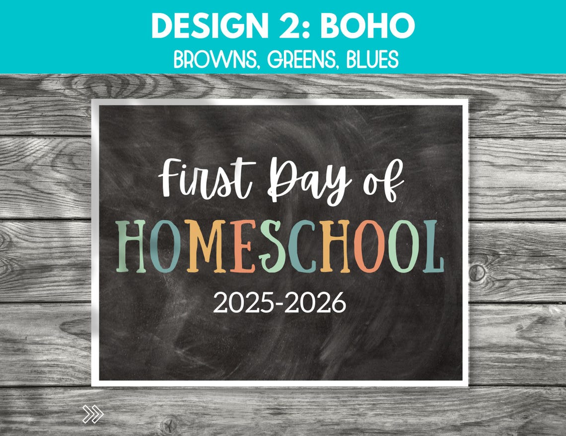 First Day of Homeschool Sign, First Day of Homeschool Printable ...