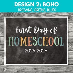First Day of Homeschool Sign, First Day of Homeschool Printable ...