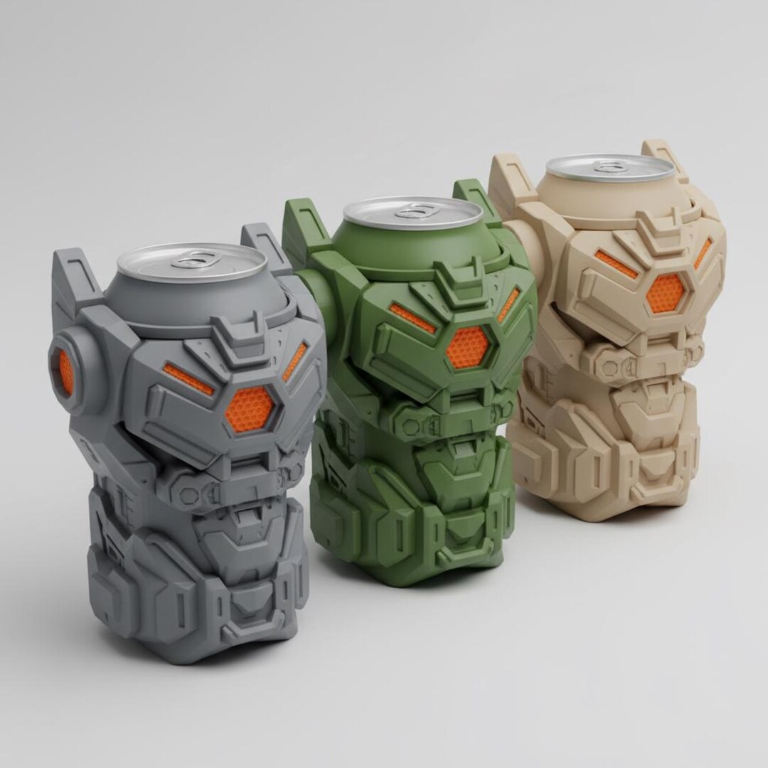 Mech Beverage Guardian Stl 3d File - for FDM 3d Printers - Mech ...