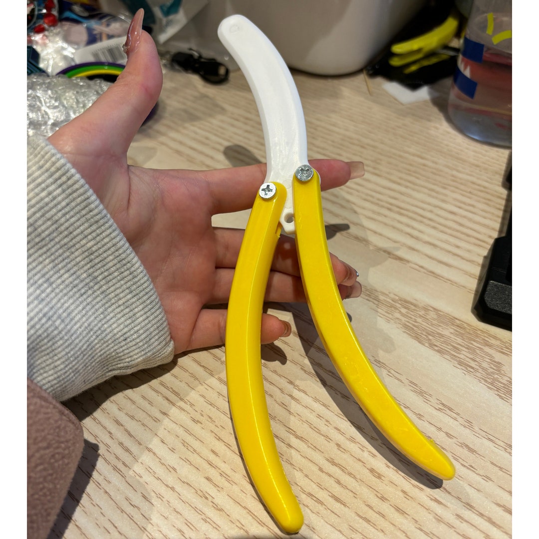 3D Printed Banana Butterfly Knifegravity Toy Knifecreative - Etsy