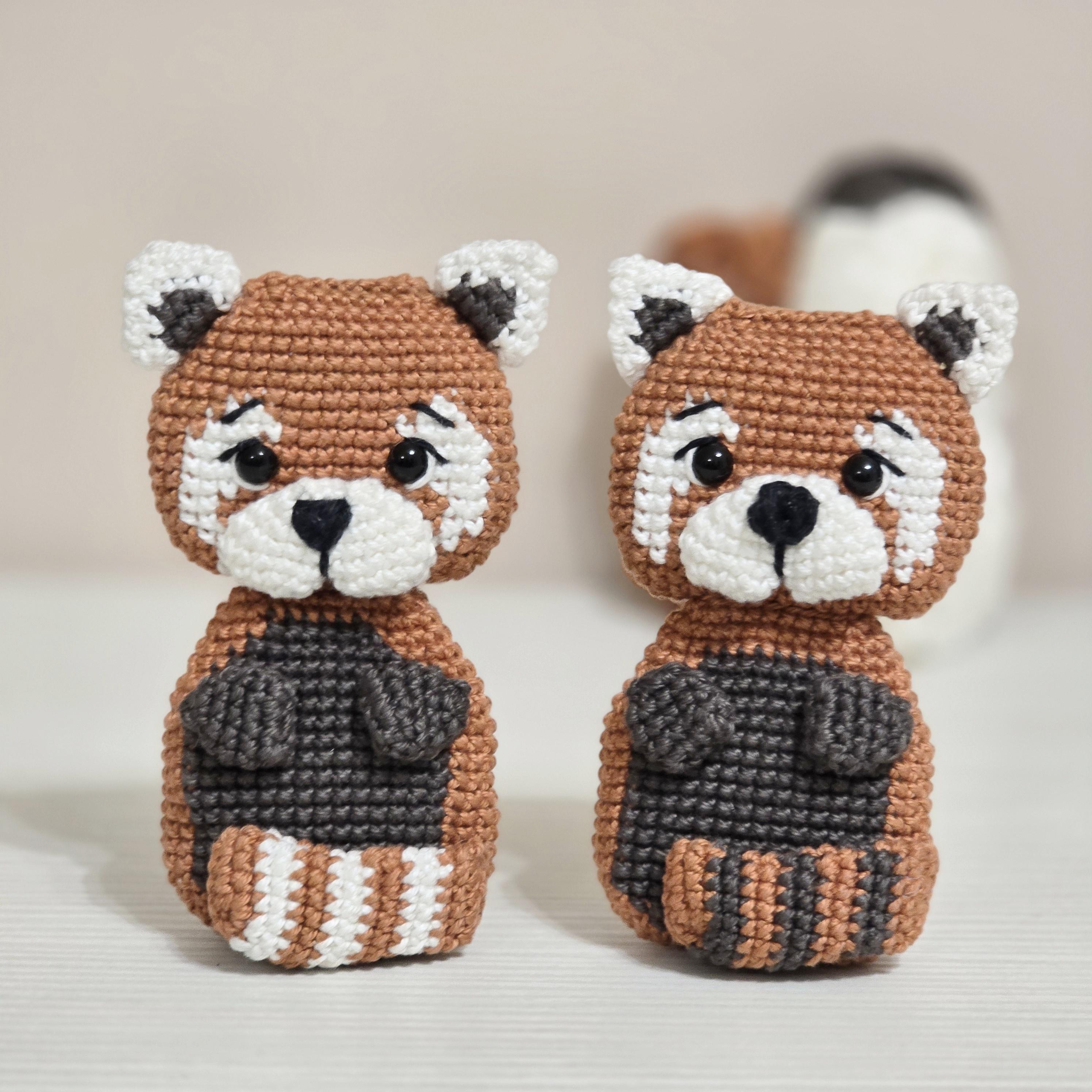 Amigurumi Red Panda - Crochet Pattern - Croxart - Crochet Red Panda ...