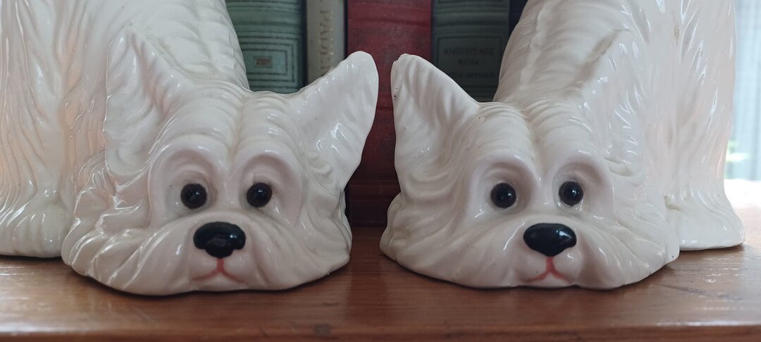 Bookend Dogs Vintage Ceramic Japan 1970's - Etsy