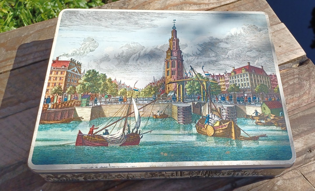 Dutch Vintage Koninklijke Verkade Fabrieken Cookie Tin Box Featuring ...