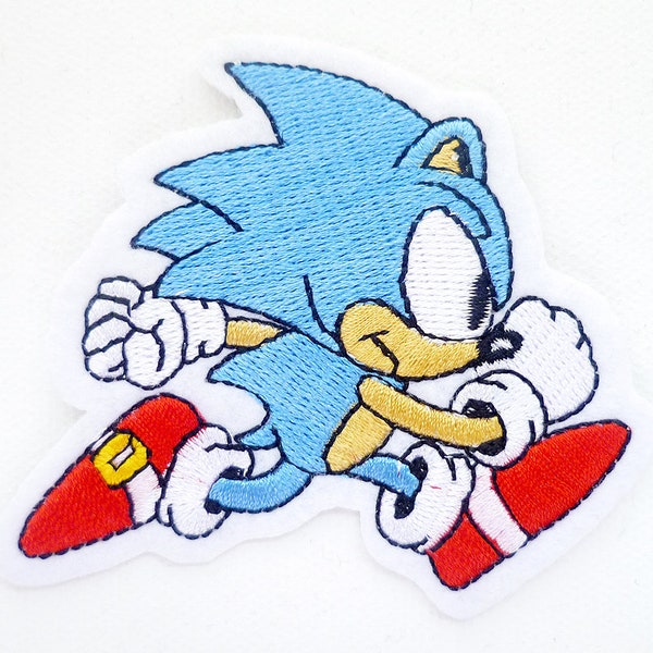 Sonic the Hedgehog Embroidery Patch - Etsy UK