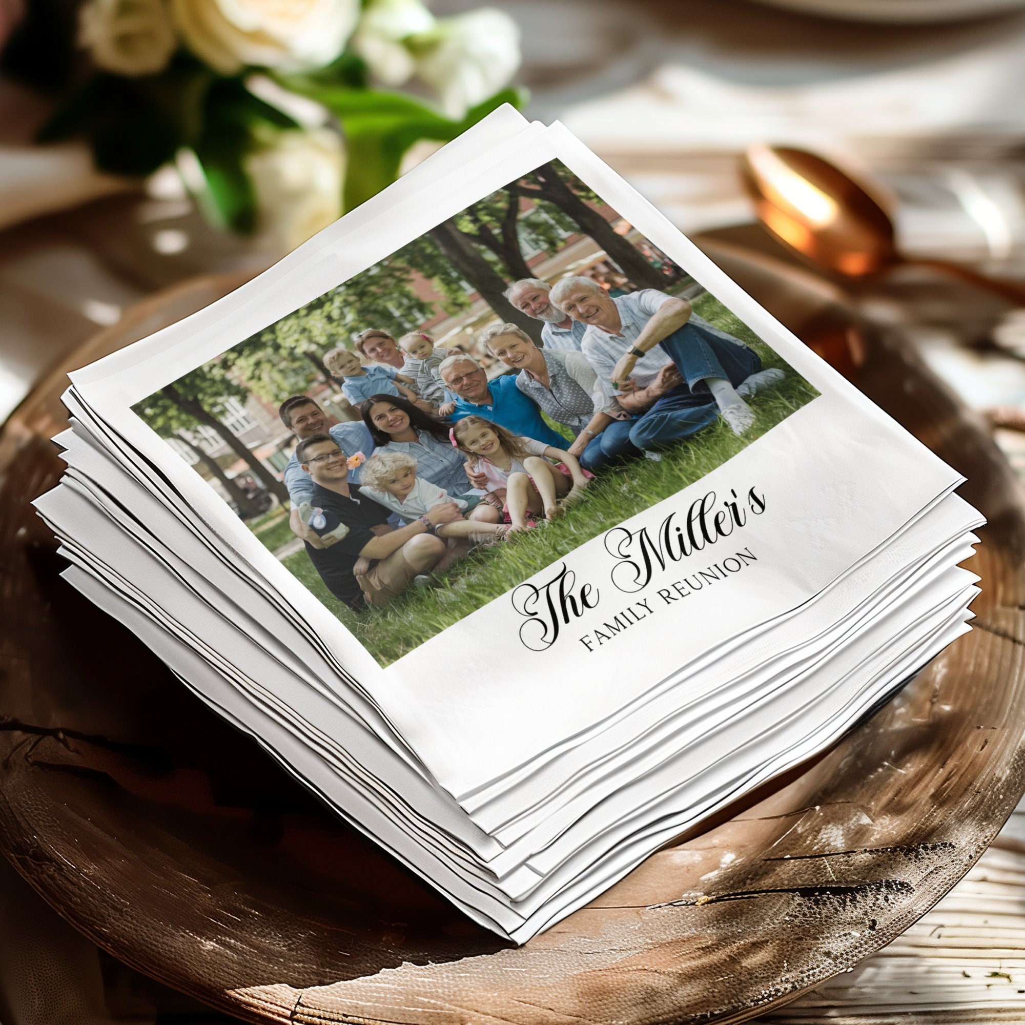 Custom Photo Napkins: Personalized Party Keepsake, USA Printed - Etsy