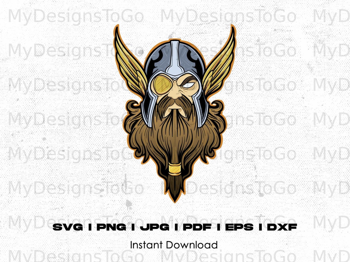 Odin Svg I Viking Svg I Png I Jpg I Pdf I Eps I Dxf I Clipart - Etsy