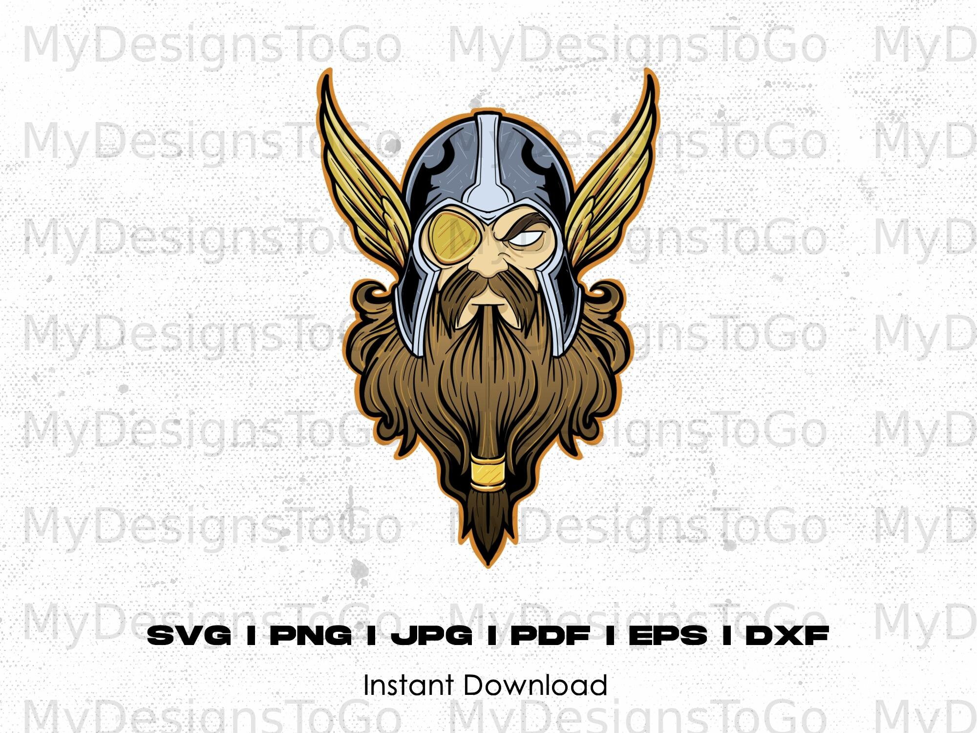 Odin Svg I Wikinger Svg I Png I Jpg I Pdf I Eps I Dxf I | Etsy