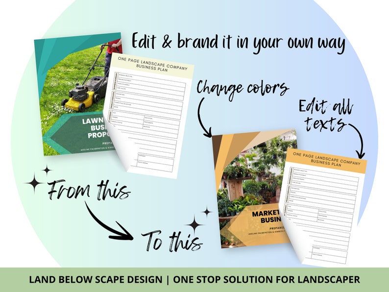 Lawn Care Business Proposal Templates, Landscaping Business Plan ...